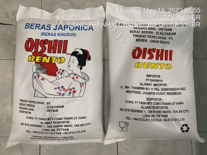 Beras Jepang / Japonica Rice Merek OISHII BENTO Repack 2 Kg | Lazada ...