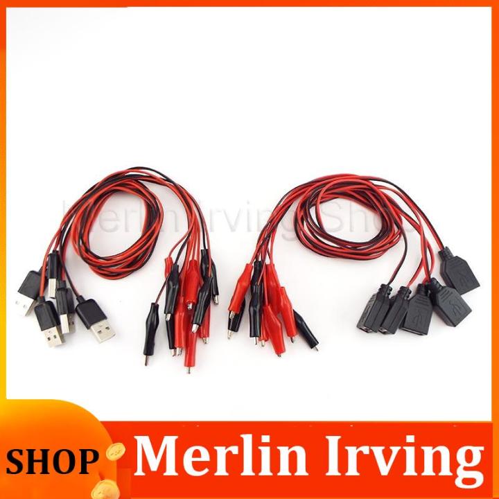 Merlin Irving Shop Alligator Test Clips Clamp to USB Male Female ...