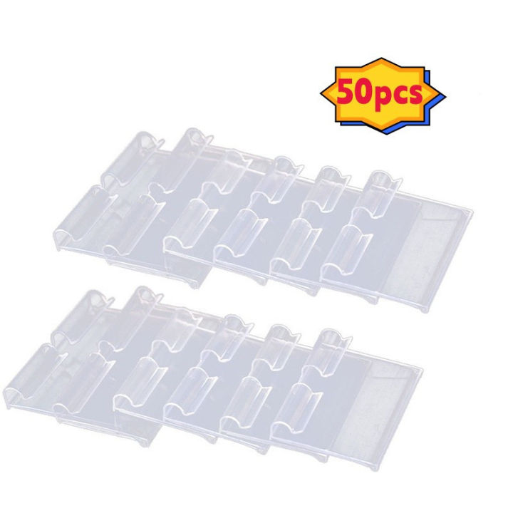50pcs Tempat Label Harga PVC Label Harga Kartu Tempat Label Harga ...