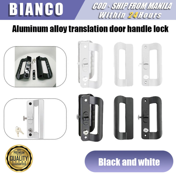 Aluminium sliding door handle lock Double-page sliding door lock ...
