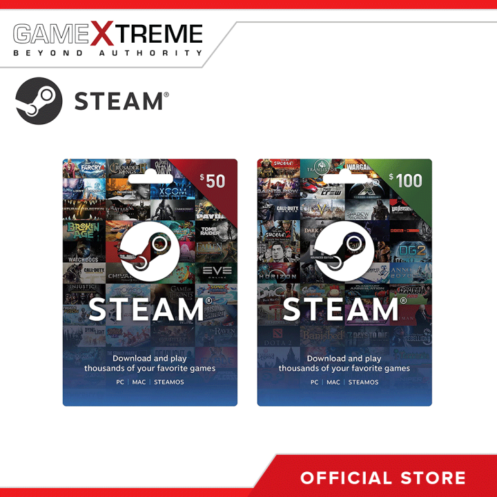 Steam Wallet $50- $100 Digital Gift Card | Lazada PH