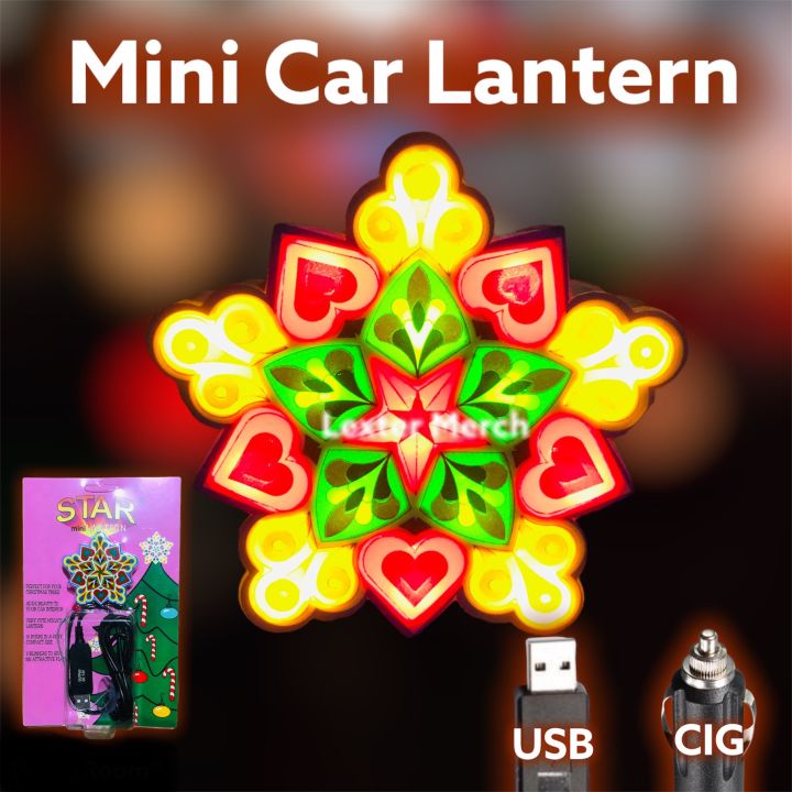 Mini Parol for Car / Mini Christmas Lantern 12v USB Type or Cig port ...