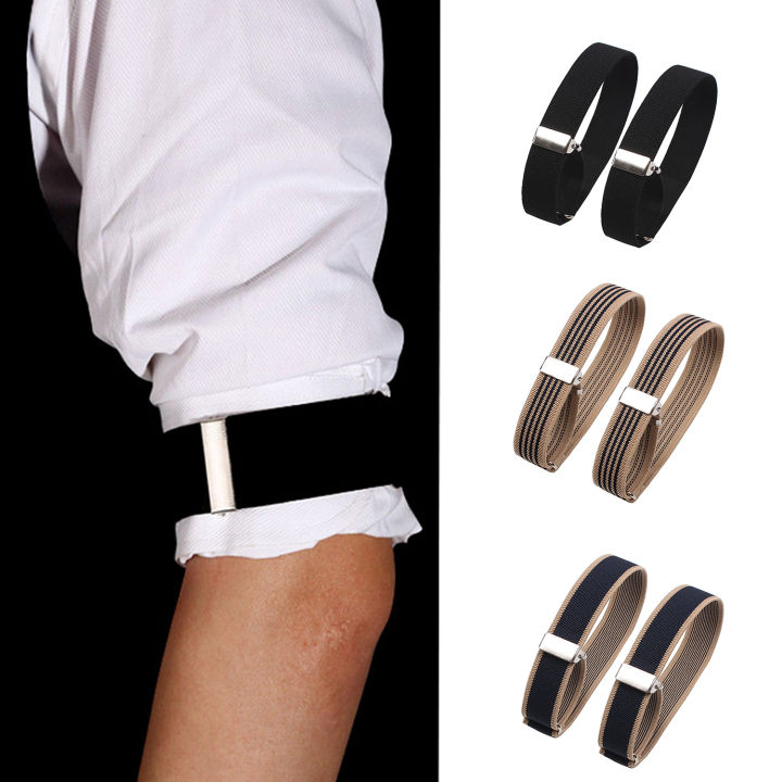 1pair 2023 New Men Business Elastic Adjustable Shirt Sleeve Garter ...