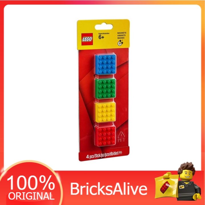 [BricksAlive] LEGO ICONIC 4x4 Brick Magnets Classic 853915 | Lazada