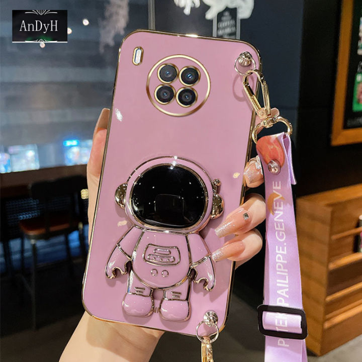 AnDyH Long Lanyard Casing For Huawei Y9A Nova 8i Phone Case Huawei Mate ...