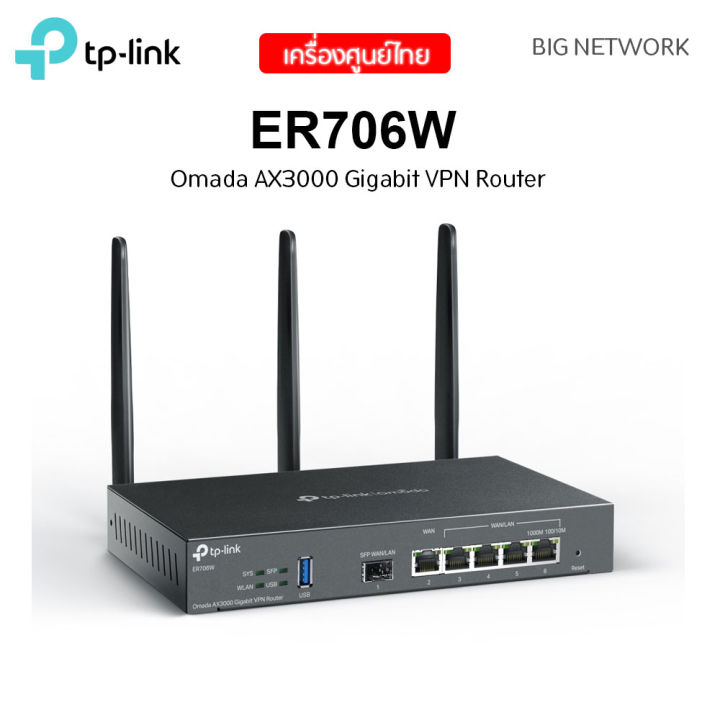 TP-LINK ER706W Omada AX3000 Gigabit VPN Router | Lazada.co.th TP-LINK ER706W Omada AX3000 Gigabit VPN Router | Lazada.co.th