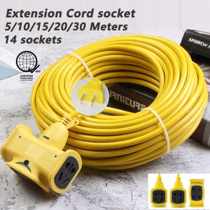 Extension Cord Socket with Cable Electric Vehicle Charging Extension ...