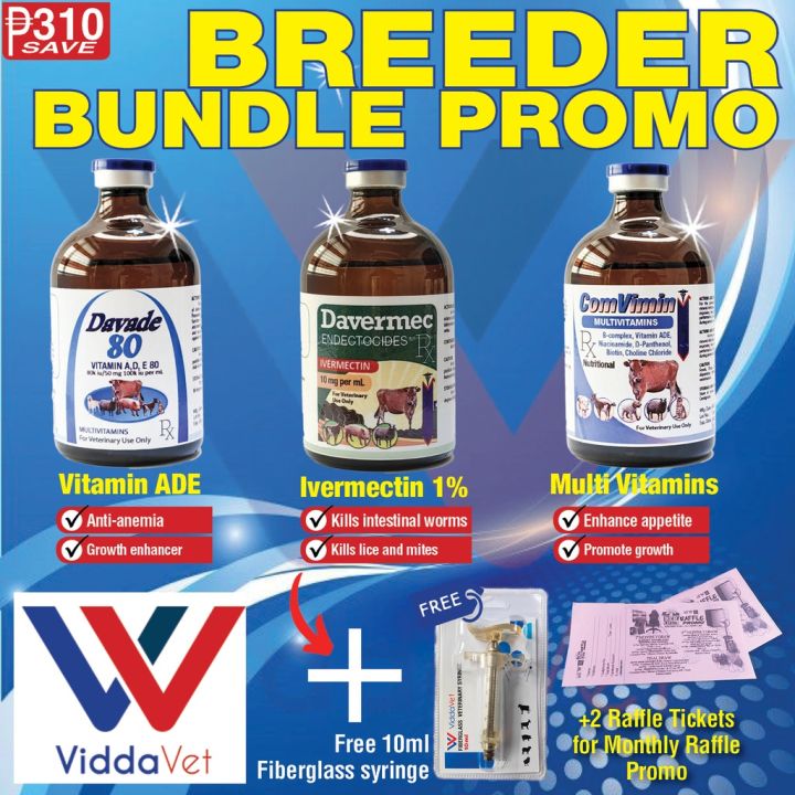 Viddavet Pig Bundle Promo Breeder Davade80 Davermec Comvimin Big ...