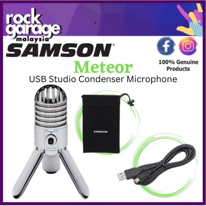 Samson Meteor Mic USB Studio Condenser Microphone (MeteorMic/Meteor-Mic) | Lazada