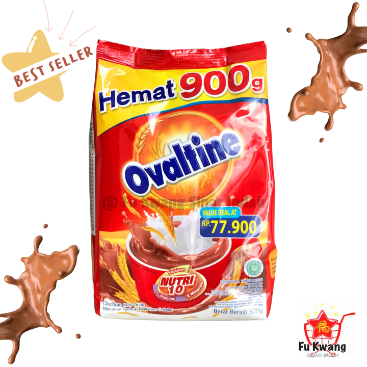 Ovaltine Classic Chocolate Choco Malt Susu Bubuk Cokelat Coklat 900 g | Lazada Indonesia