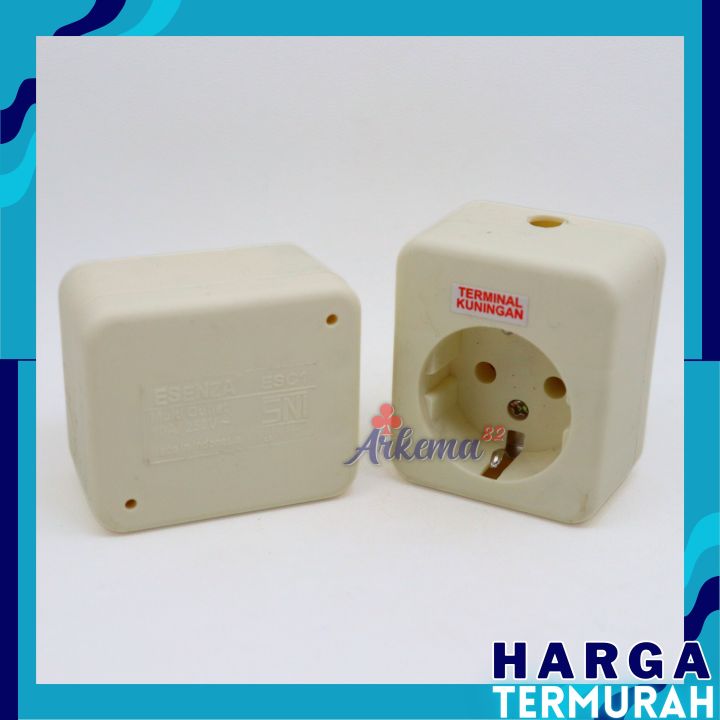 COLOKAN LISTRIK BROCO STEKER AC 1 LUBANG | STOP KONTAK AC | BROCO ...