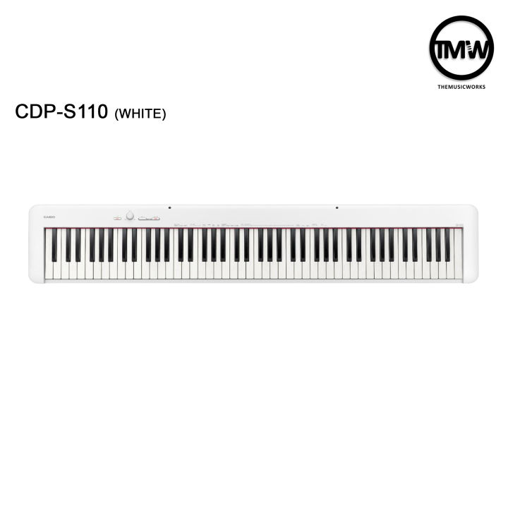 Casio CDP-S110 Digital Piano 88 Keys Weighted Slim Portable (Black ...