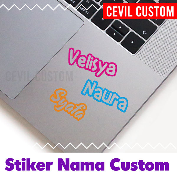 Stiker Nama Waterproof, Cutting Sticker Nama Custom | Lazada Indonesia