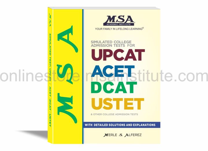 MSA UPCAT, ACET, DCAT, UST & other universities Reviewer 2025 | Lazada PH