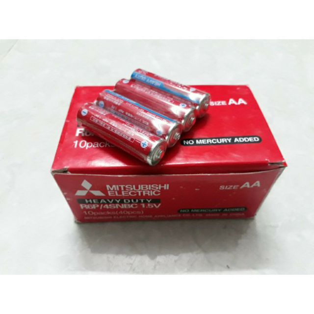 Original Mitsubishi Heavy Duty AA AAA Dry Battery | Lazada