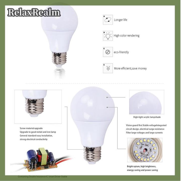 RelaxRealm Bóng đèn LED DC 12V LED ánh sáng 5W 7W 9W 12w15w 20W 30W cho ...