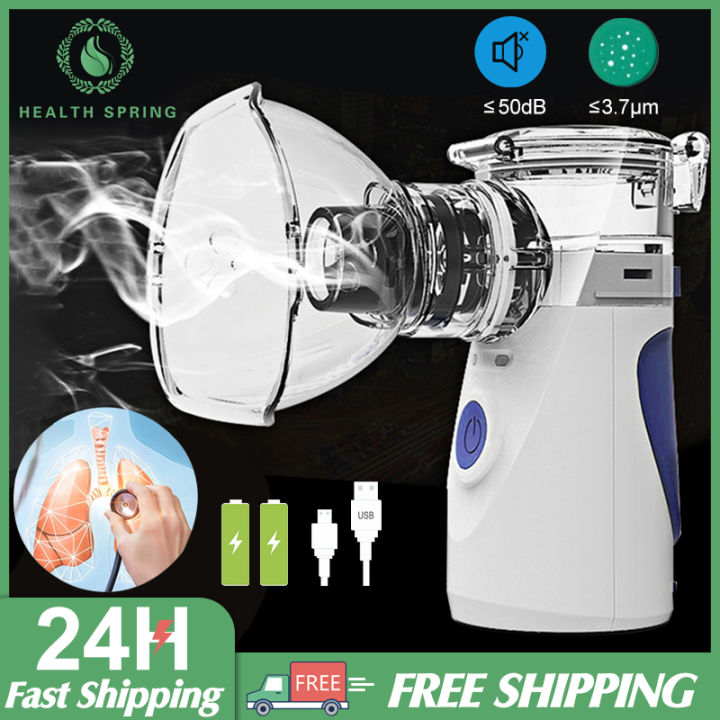 Portable Ultrasonic Mesh Nebulizer Inhaler Handheld Nebulizer Machine ...
