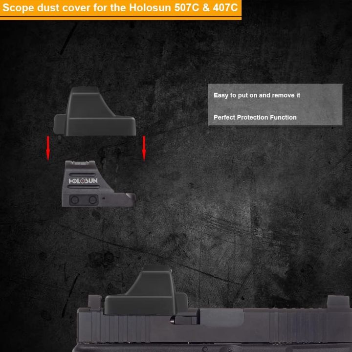 ฝาครอบป้องกันสำหรับ holosun 507c และ407c HS Red Dot, กรณี holosun 507c ...