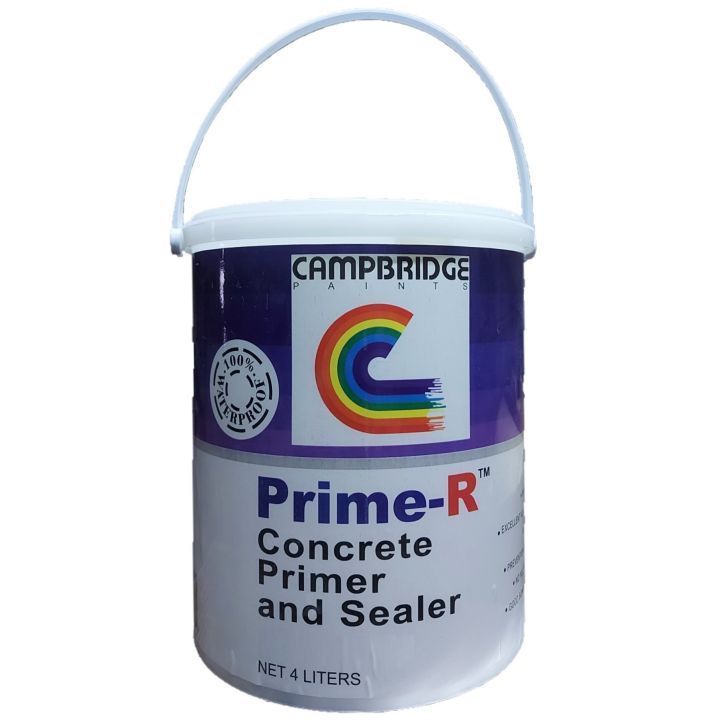 Campbridge Prime-R Concrete Primer and Sealer - PR-801 Clear - 4L ...