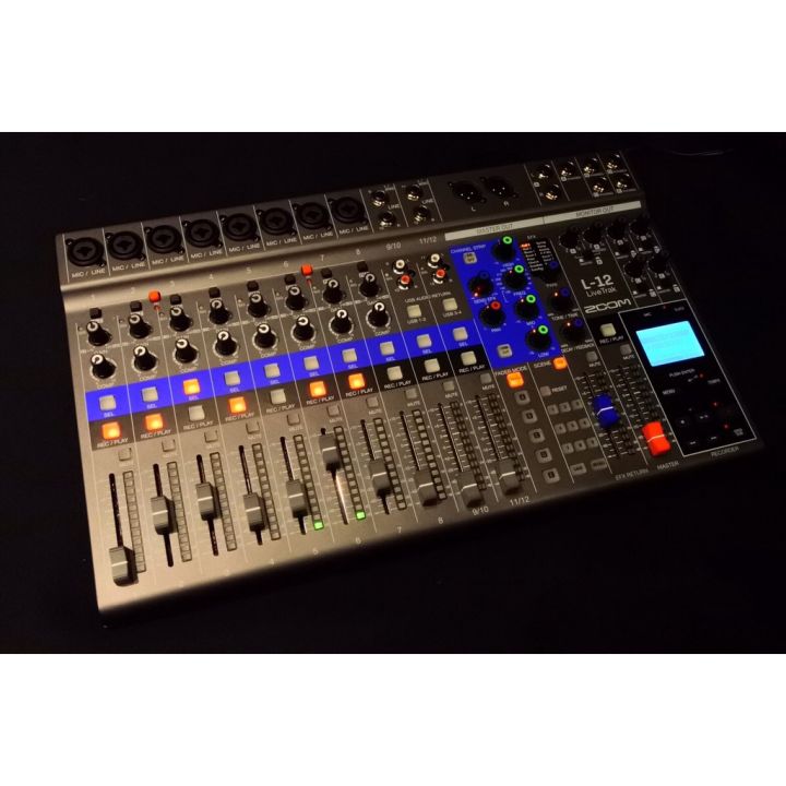 Zoom LiveTrak L-12 - 12-Channel Digital Mixer & Multitrack Recorder ...