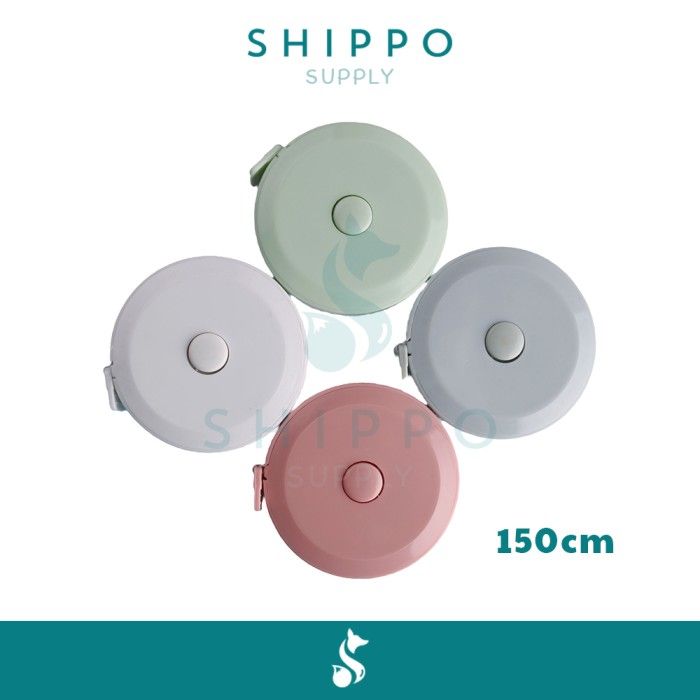 Meteran Mini Roll Bulat Gulung Otomatis 150cm / Tape Measurement ...