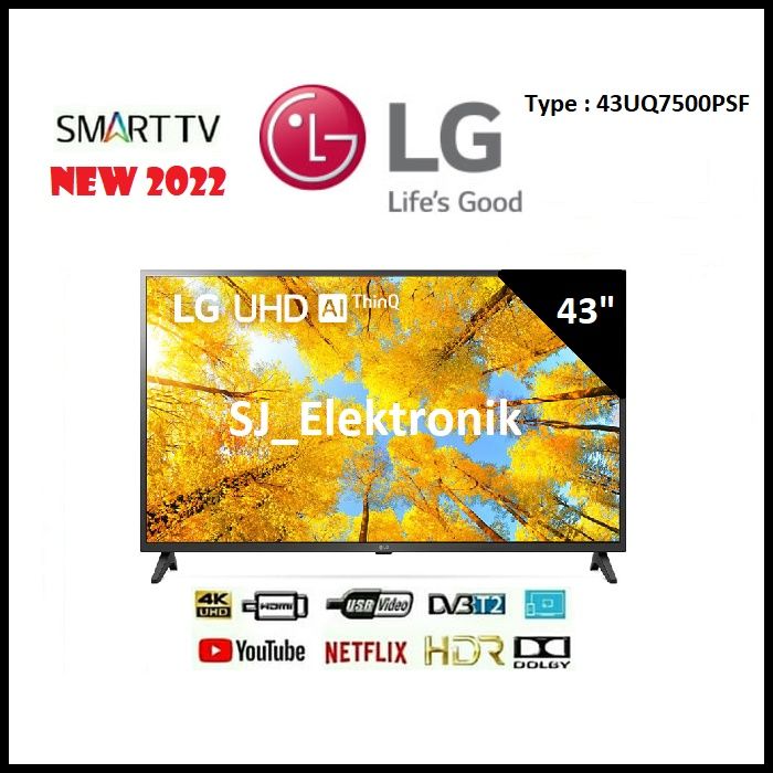 LED TV LG 43 Inch 43UQ7500PSF - 43UQ7500 UHD Real 4K SmartTV | Lazada ...