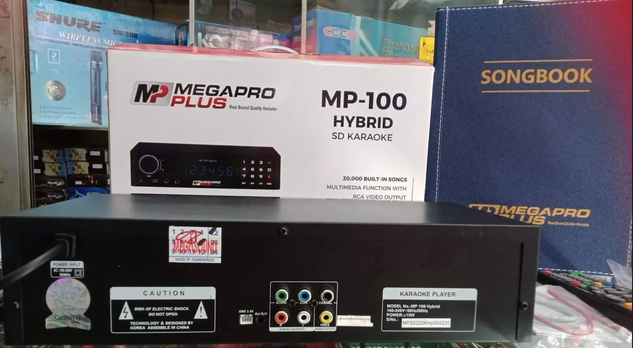 Megapro Plus MP-100 Hybrid SD 64GB SD Card Karaoke Player / with up to 20,000 songs, MTVs ...