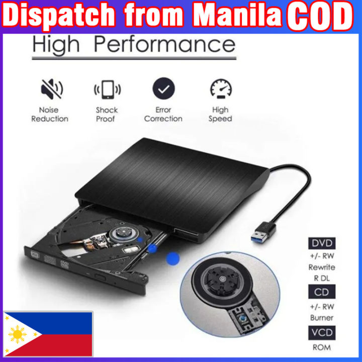 CD Player DVD Drive External CD Rom Reader Writer Burner Player ...