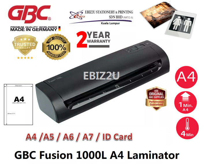 GBC Fusion 1000L A4 Laminator Laminator Machine, laminate machine ...