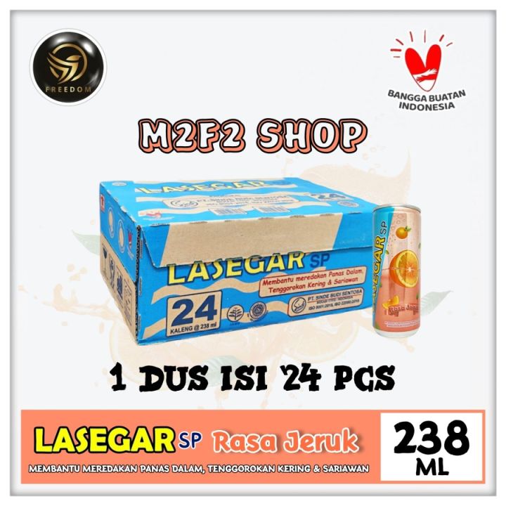 LASEGAR SP Minuman Penyegar Rasa Jeruk | Orange Kaleng - 238 ml (Kemasan Karton) | Lazada Indonesia