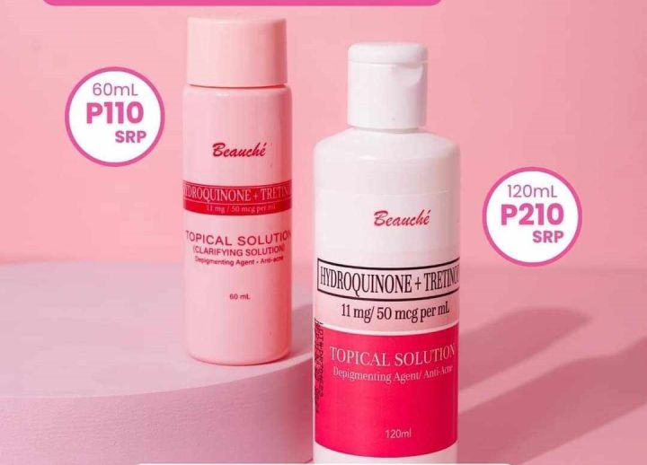 Beauche Topical Solution 60ML and 120 ML w/ hydroquinone + Tretinoin ...