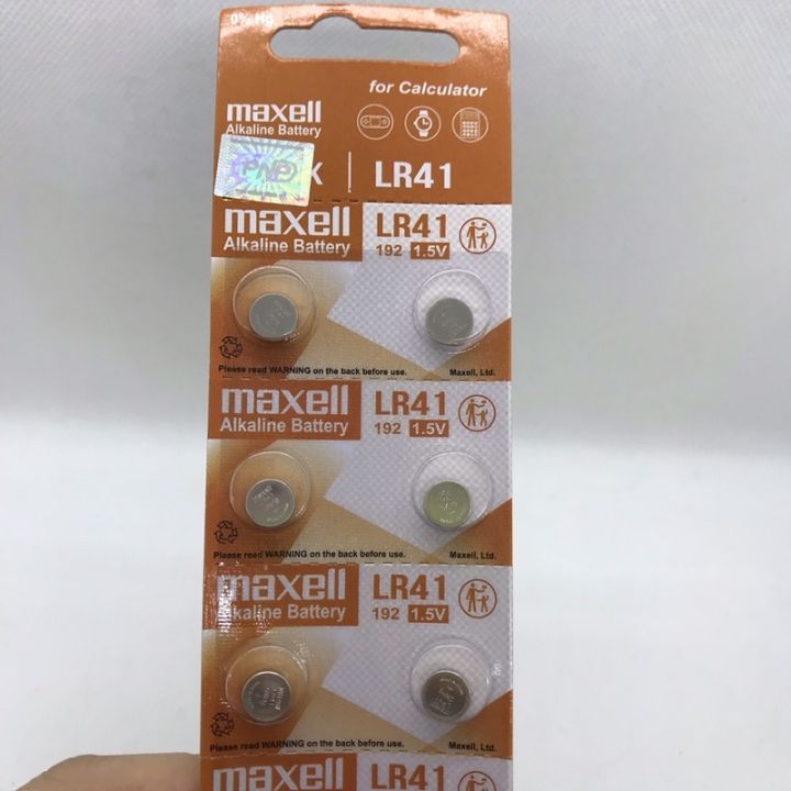 Vỉ 10 viên pin LR41 / AG3 /192 Maxell Alkaline 1.5V chính hãng | Lazada.vn