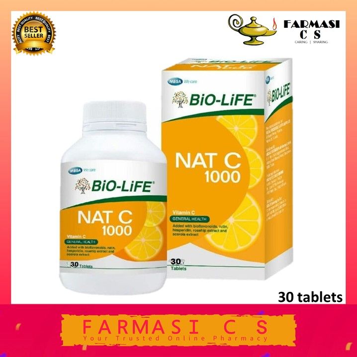 Bio-Life Nat C 1000mg 30s EXP:12/2025 [Bio Life Biolife] Vitamin C | Lazada