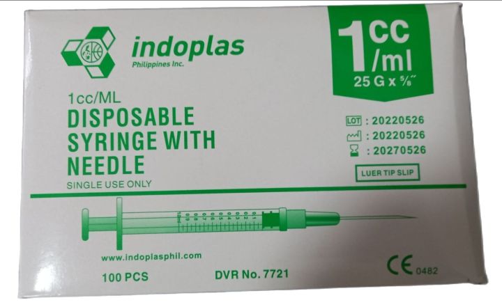 disposable syringe with needle (1 cc syringe) 100 pcs per box | Lazada PH