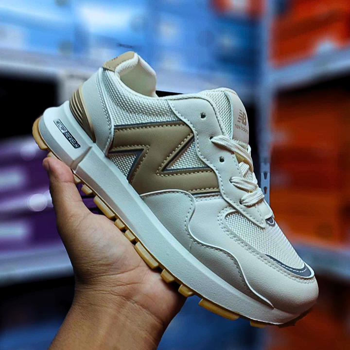 NB Necap Revela Chic Sporty Sneakers | Breathable PU Leather | Round ...