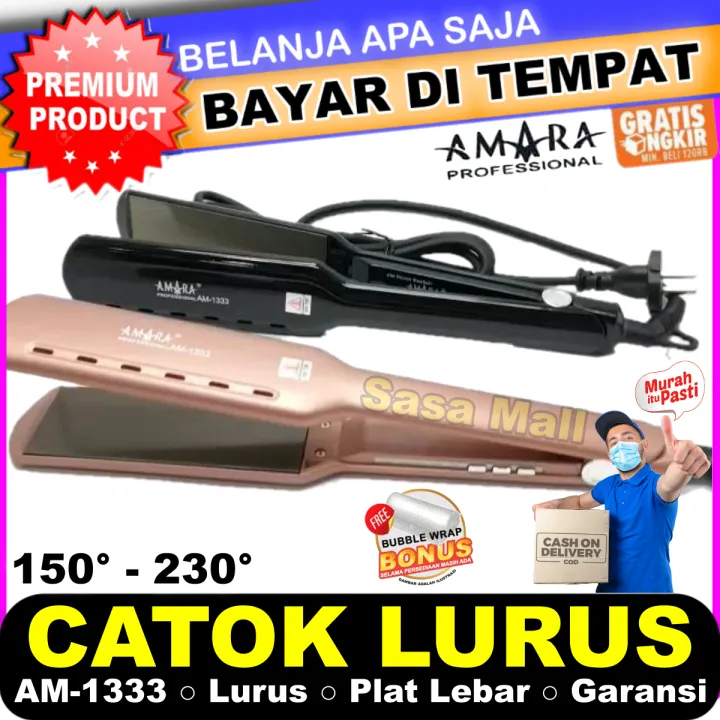 [COD] Amara Catok Catokan Rambut Lurus Hair Straigthener Ionic 1333 ...
