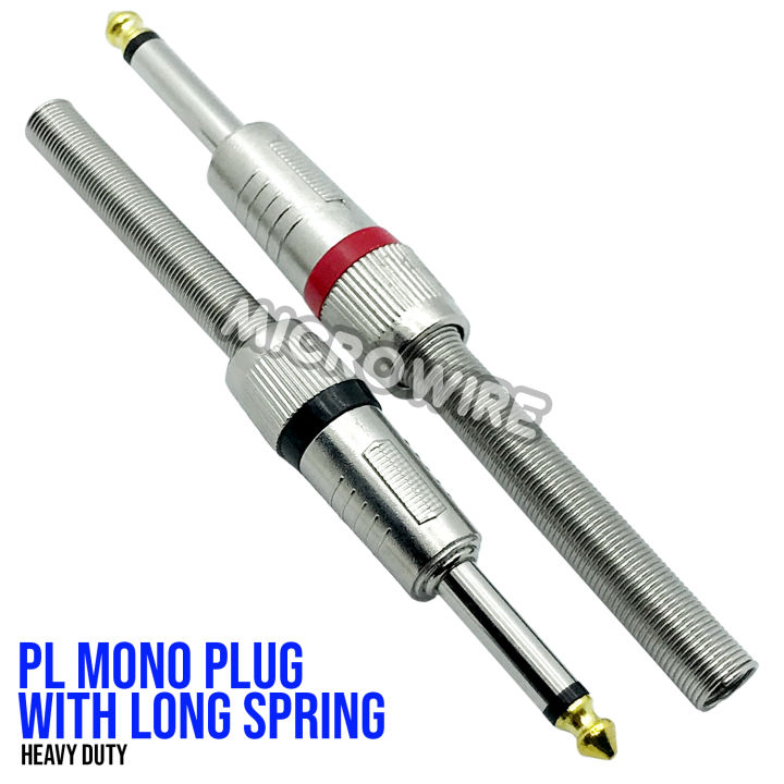 PL55 Mono Plug With Long Spring Heavy Duty | Lazada PH