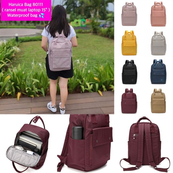 PROMO - HARUICA BAG 80111 RANSEL BACKPACK WANITA TAS SEKOLAH ...