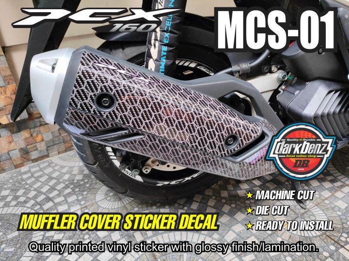 Honda PCX 160 New concept quality printed sticker decal for muffler ...