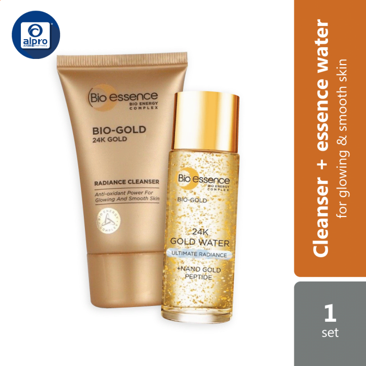 Bio-Essence Bio-Gold 24k Gold Water 20g + Gold Cleanser 30g | Lazada