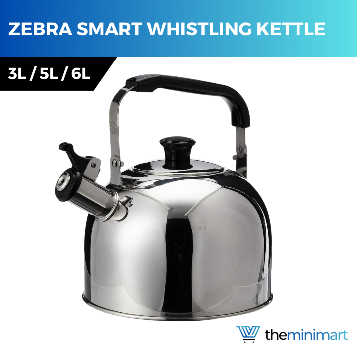 Zebra Smart Whistling Kettle, Stainless Steel Whistle SUS 304 Food Safe ...