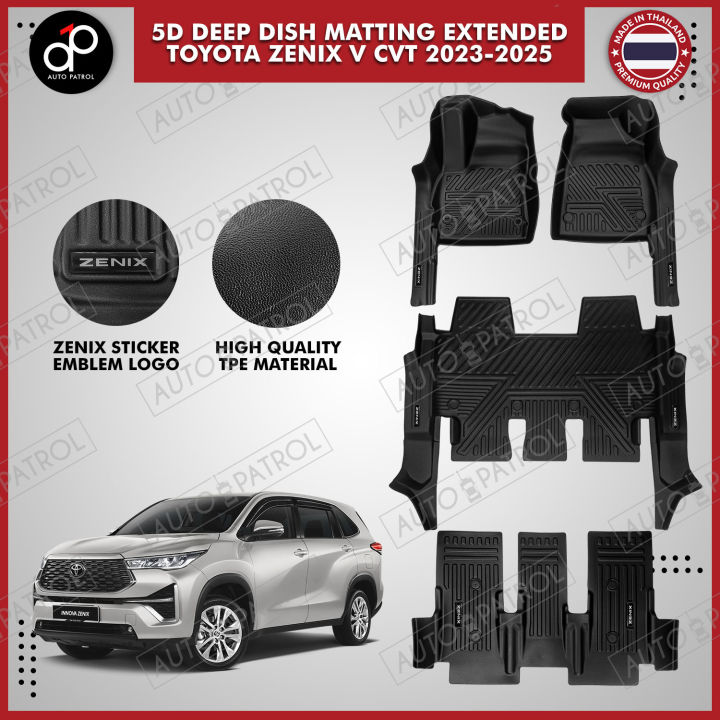 TOYOTA ZENIX V CVT 2023-2025 5D Deep Dish Matting (MADE IN THAILAND ...