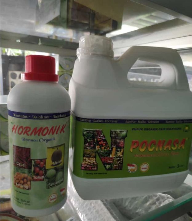 Pupuk Organik Cair Poc Nasa Isi 3 Liter Dan Hormonik Isi 500 cc, Pupuk ...
