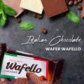 WAFELLO Chocolate Wafer 48g x 6 packs, snack food, biscuit, sweet wafer ...