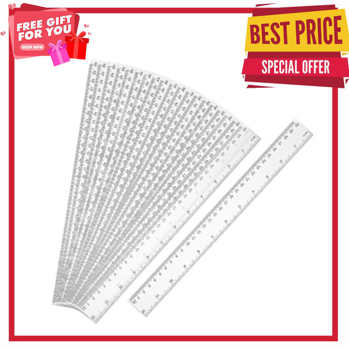 SQI Plastic Transparent Ruler Thick 12 Inches | Lazada PH