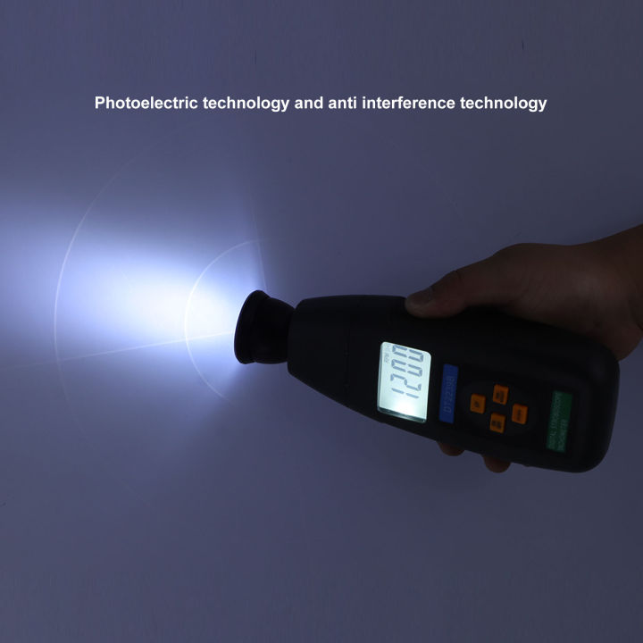 Flash TACHOMETER แบบพกพาการใช้พลังงานต่ำ Revolution Meter Stroboscope ...