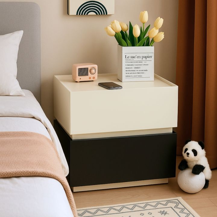 Furniture Direct MISTY Meja Sisi Katil 2 Laci / Rekaan 2 Tone 2 Drawers ...