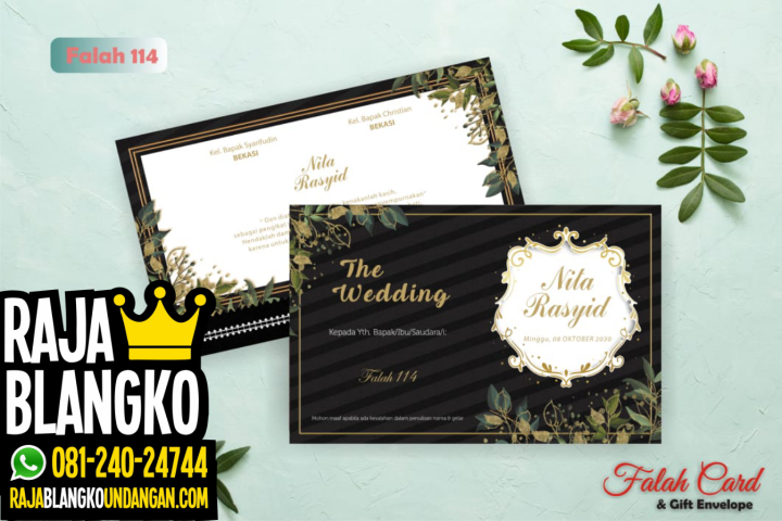 BLANGKO UNDANGAN FALAH 114 | RAJA UNDANGAN | Lazada Indonesia