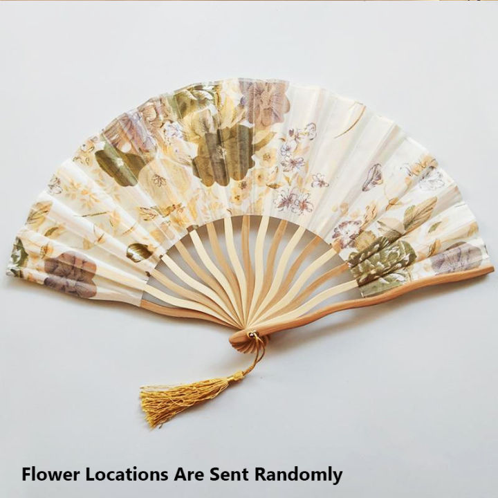 p5u7 Elegant Pattern Pocket Gift Handheld Fan Flower Locations Are Sent ...