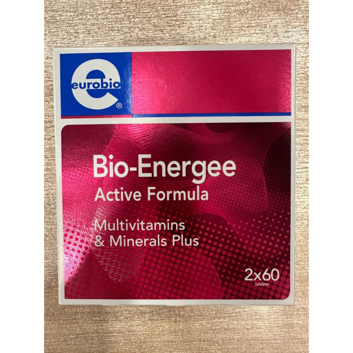 Eurobio Bio-Energee Active formula Multivitamins & Minerals Tablets 60 ...